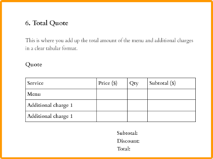 How to Write a Catering Proposal in 6 Simple Steps (Free Template)
